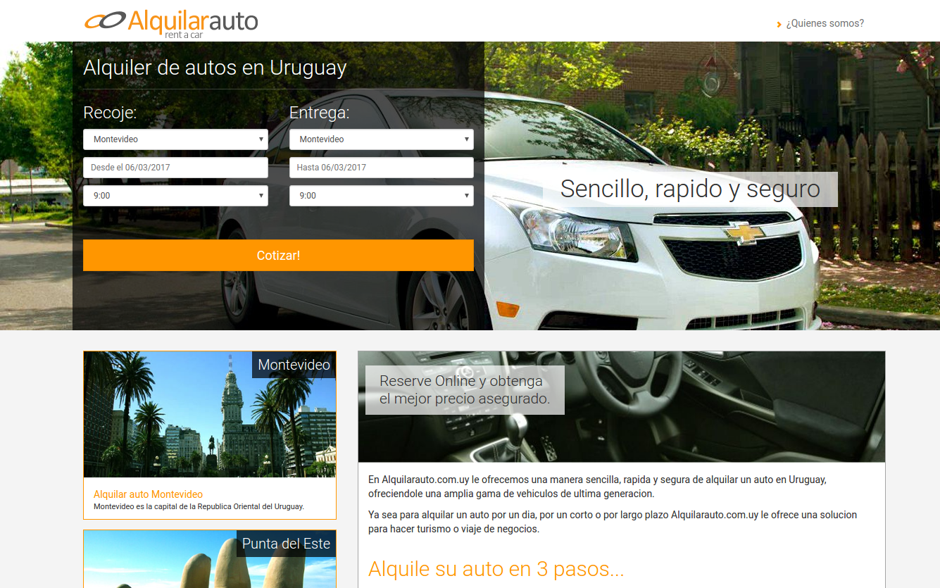 Alquilar un auto en Montevideo, Uruguay – Para Conocer
